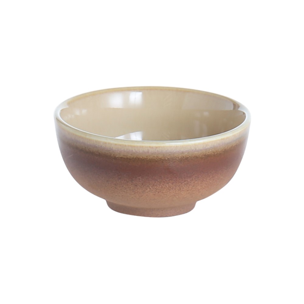 Reactive Glaze Porcelain Bowl, Brown, 13cm - Sunnex Products Ltd.
